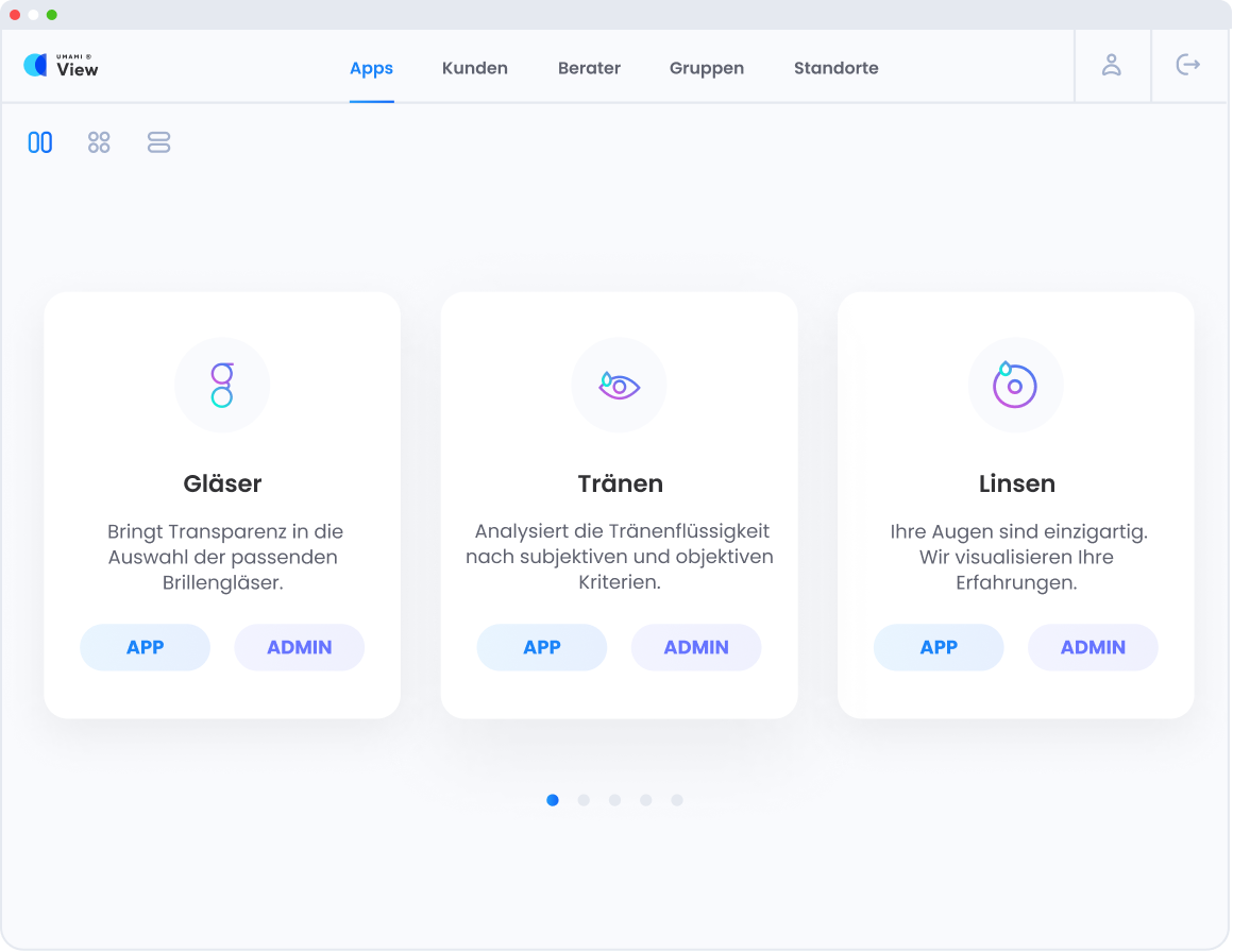 Umami View • Apps für Optiker